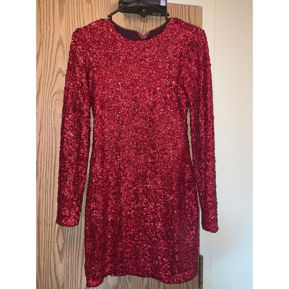 Dresses | Urban Outfitters Sequin Red Dress | Poshmark